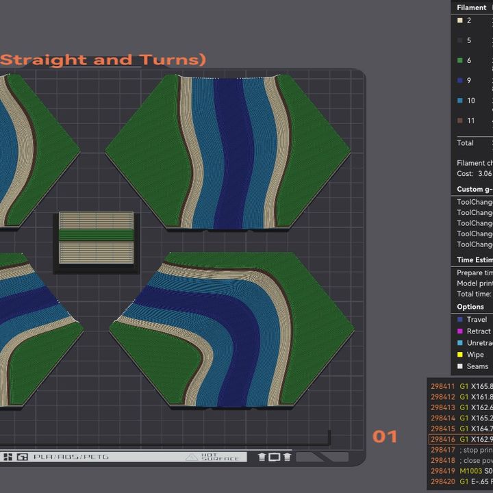 3D Printable Modular Hex Tiles - BYO Texture by Griffin Designs